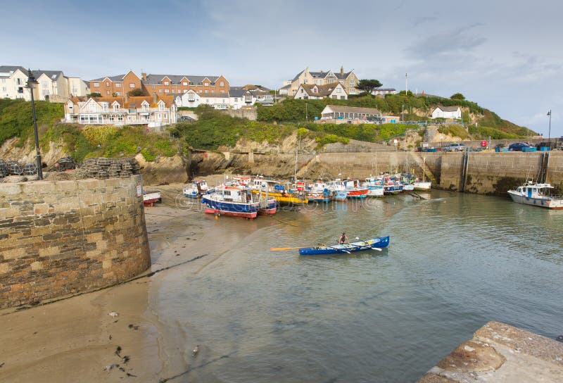 Boats Newquay Harbour Cornwall England UK Editorial Stock Photo - Image ...