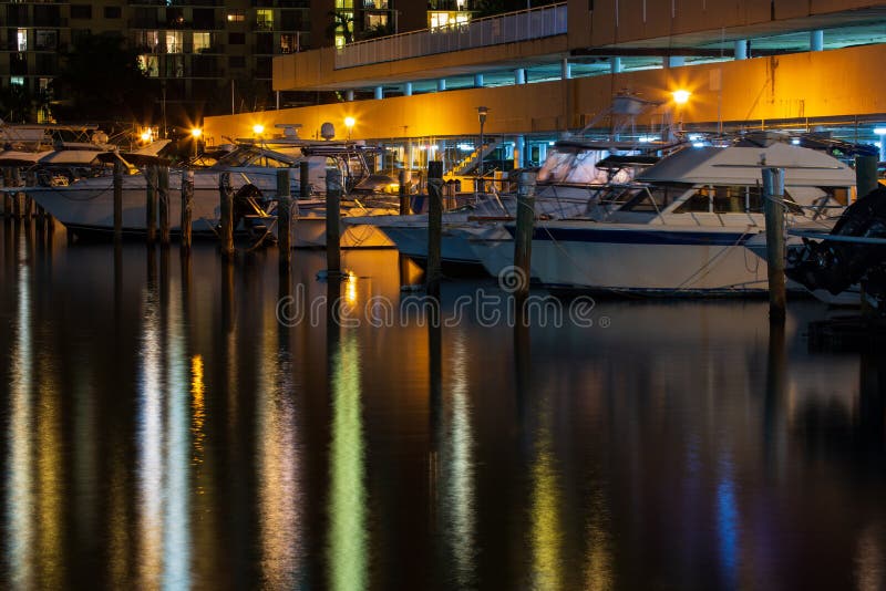 Boats at Night stock photo. Image of canal, outdoors - 143839526