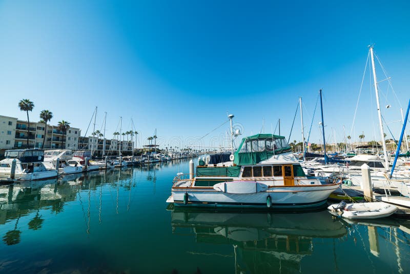 Boats in Oceanside harbor stock image. Image of popular - 82373219
