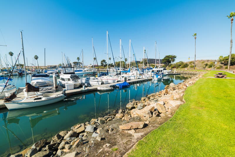 Boats in Oceanside harbor stock photo. Image of pier - 86611780