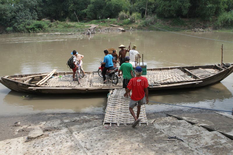 Boats editorial photo. Image of river, solo, java, vehicle - 63153446