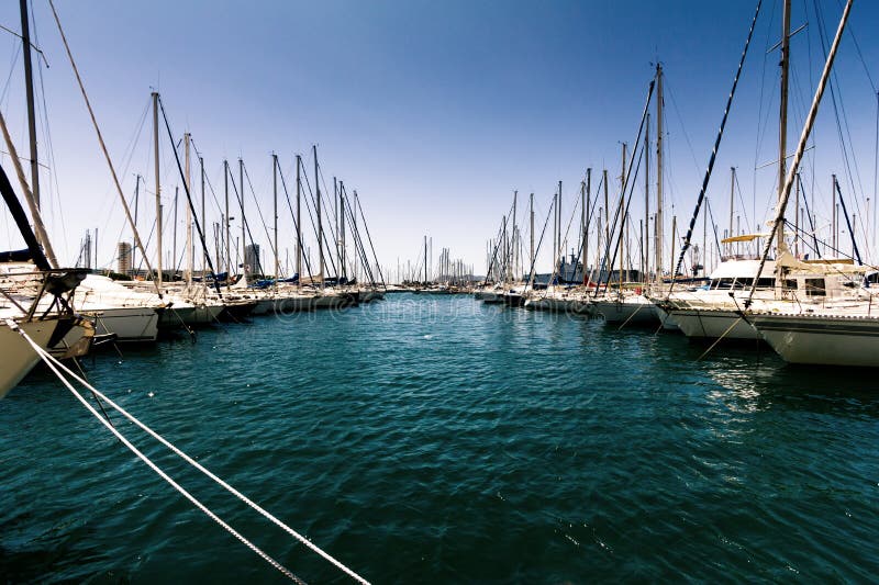 Boats in port stock image. Image of port, ocean, vessel - 38619455