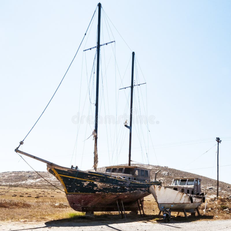 Boats Renovation Project stock image. Image of boat, yacht - 89983905