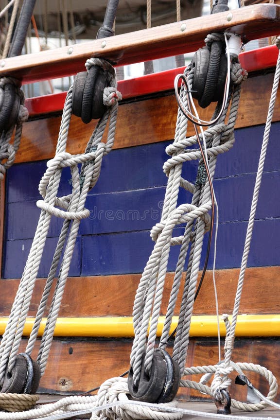 Boats Rigging stock image. Image of knots, boat, wooden - 168939