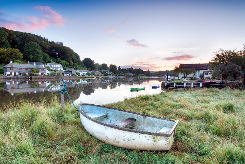 River Lerryn stock image. Image of boat, england, travel - 20540643