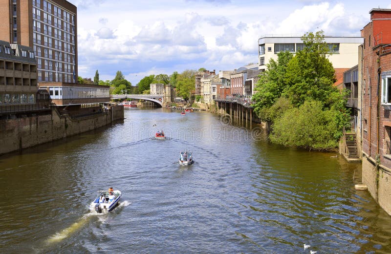Boats on the river Ouse editorial stock photo. Image of pleasure - 90245688