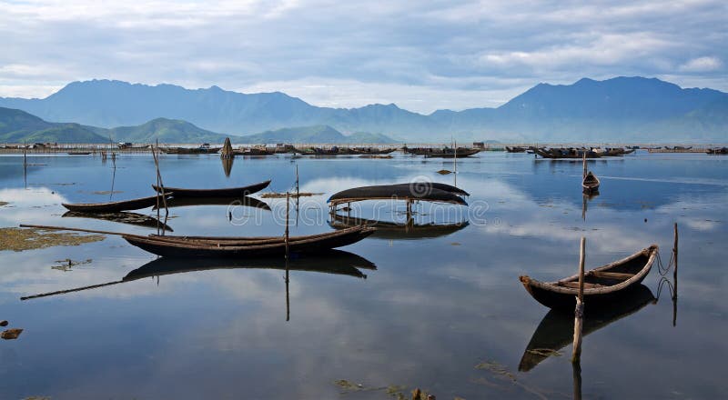 The Boats on the River, Sea, Lake Stock Image - Image of coast, europe ...
