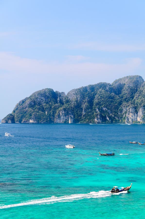 Boats, sea and cliffs stock photo. Image of resort, asia - 29563464