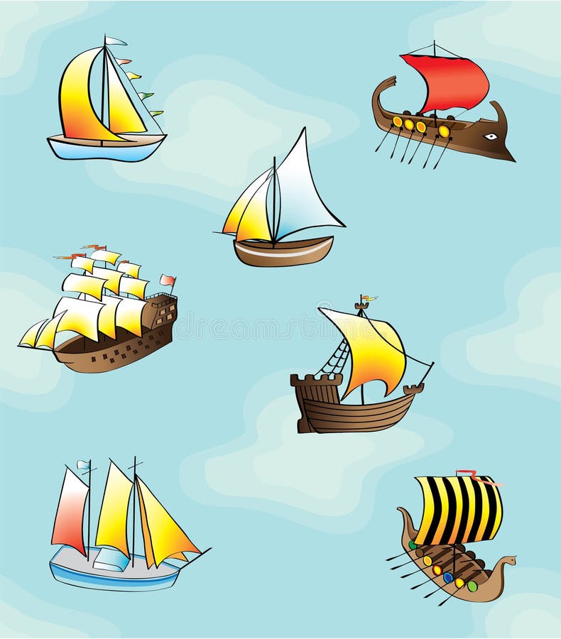 Boats - seamless pattern stock vector. Illustration of exploration ...
