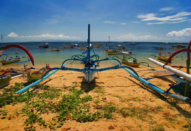 Boats spiders stock image. Image of relax, bali, legian - 7542765