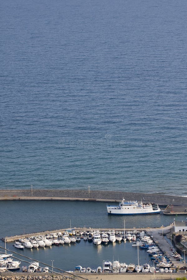 Boats in Terracina Port stock photo. Image of copy, sunny - 26821088