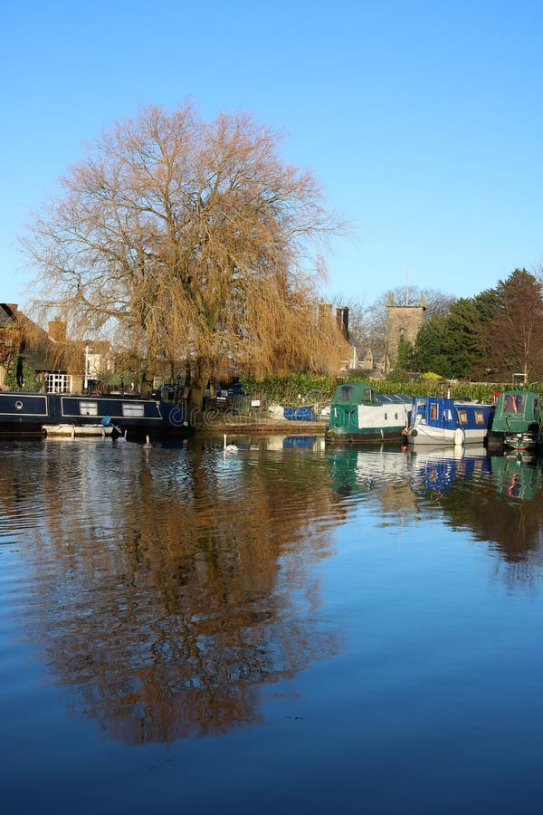 Boats Tithe Barn Basin, Lancaster Canal, Garstang Editorial Image ...
