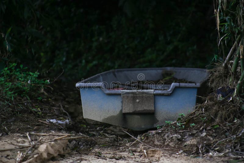 Boats of Villagers Under Trees Stock Photo - Image of wood, malaysia ...