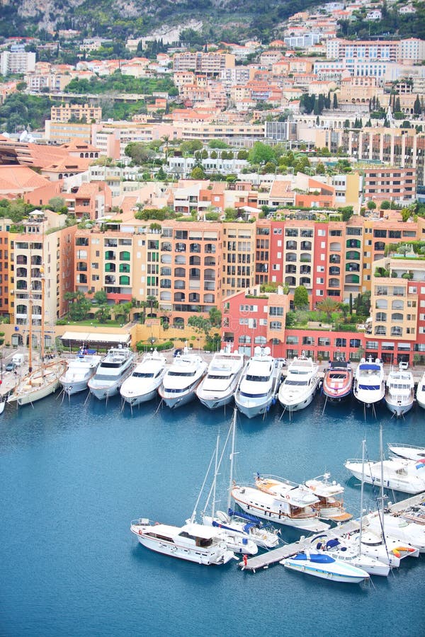 Boats and Yachts in Monaco Harbor Stock Image - Image of achievement ...