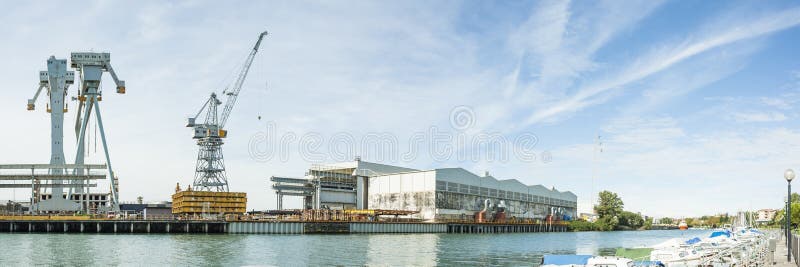 Boatyard stock image. Image of boat, harbor, repair, building - 60854571