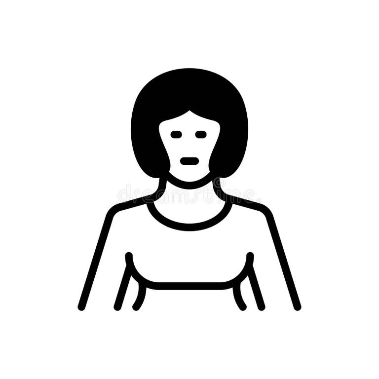 Black Solid Icon for Bob, Cut and Haircut Stock Vector - Illustration ...