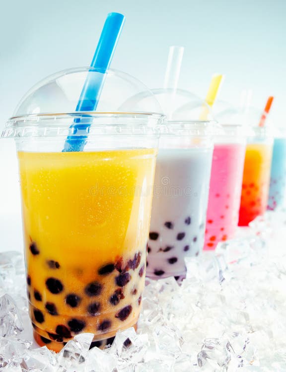 Boba Tea Cocktails stock photo. Image of multicoloured - 24717738