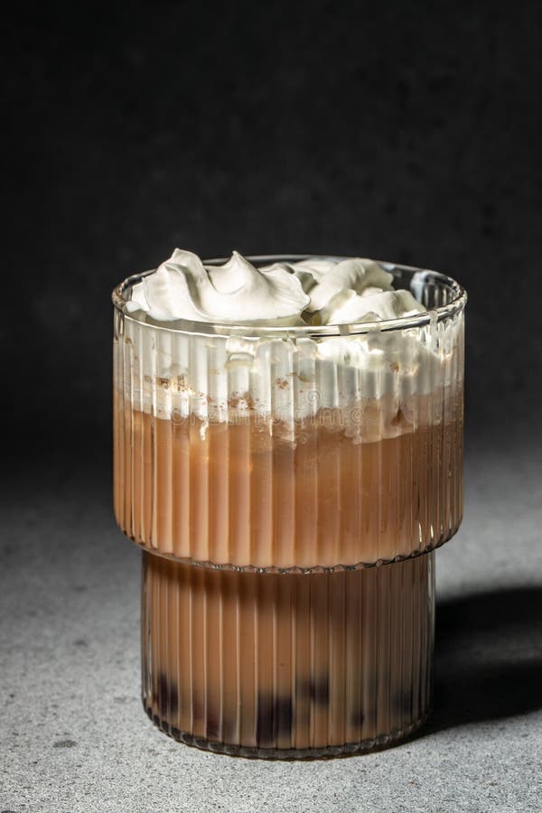 Boba Tea, Taiwan Milk Tea with Boba, Vertical Image. Place for Text ...