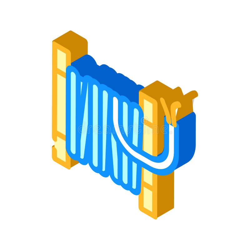 Bobbin Cable Isometric Icon Vector Illustration Stock Vector ...