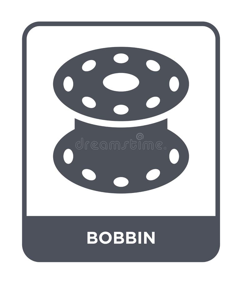 Bobbin Simple Black Line Vector Icon Stock Vector - Illustration of ...