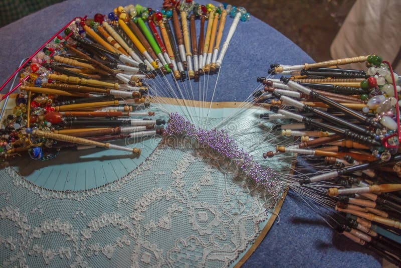 Bobbin Knitting stock photo. Image of craft, world, artistic - 84275476