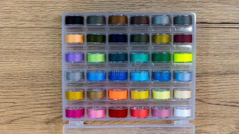 Bobbin of Red Sewing Thread Stock Photo - Image of braid, thread: 111739160