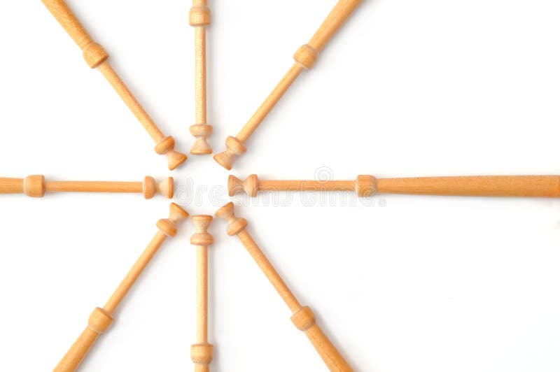 Bobbin spindles stock photo. Image of lacemaking, tool - 16349326