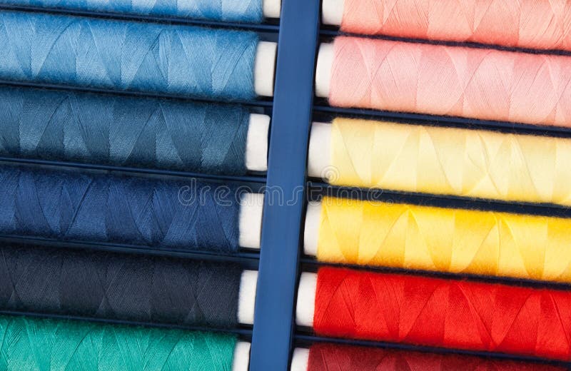 Bobbins of thread stock image. Image of roll, color, tools - 19954065
