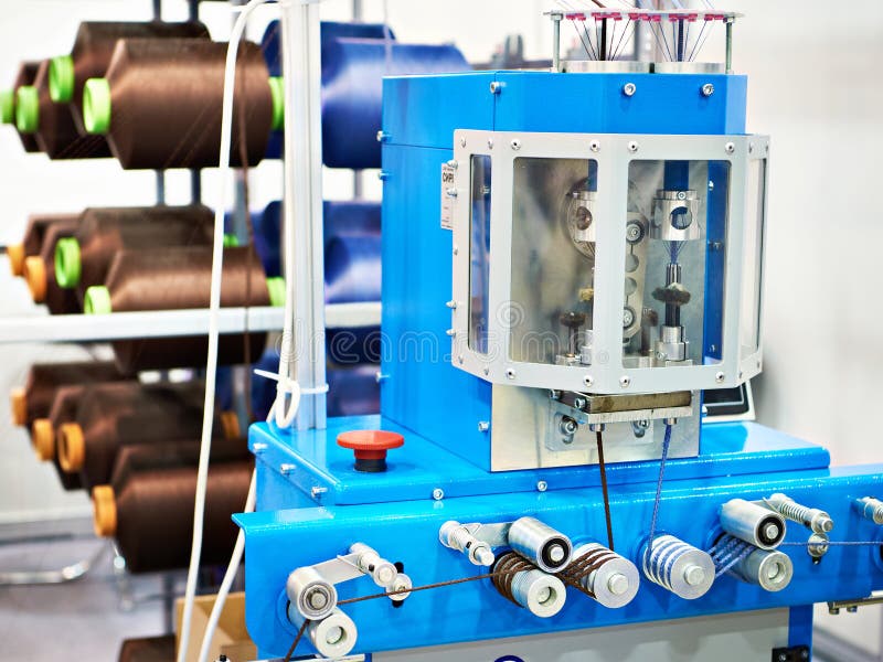 Industrial 4-thread Overlock Stock Image - Image of material, industry ...