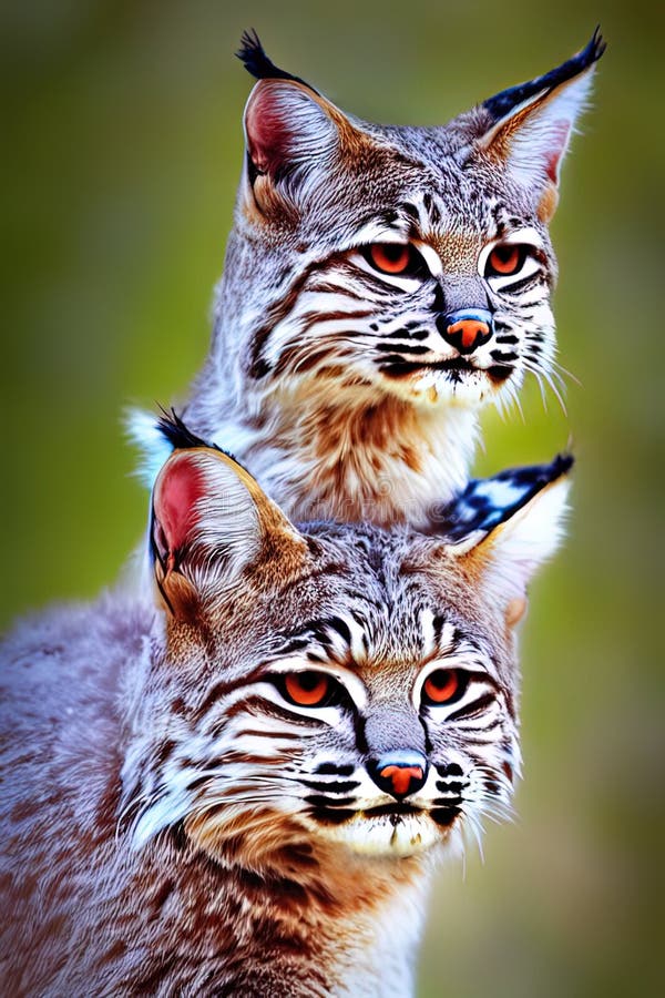 Bobcat Animal. AI Generated. Stock Illustration - Illustration of ...