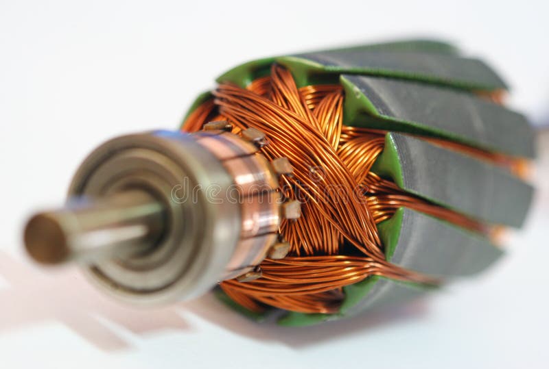 Bobina del motor foto de archivo. Imagen de rote, molde - 10384564