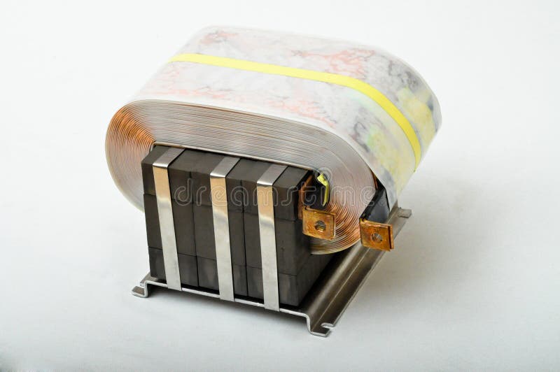 Bobina Del Rame Del Trasformatore Fotografia Stock - Immagine di motore ...