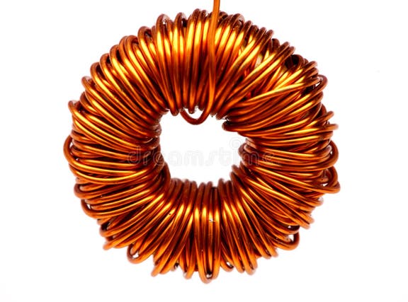 Bobina di rame immagine stock. Immagine di impedenza - 12149251