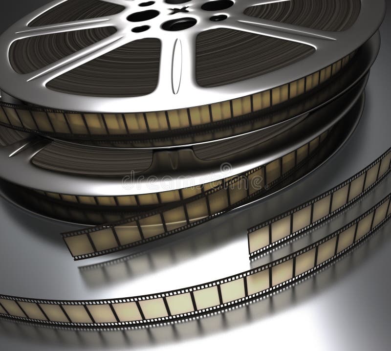 Bobine De Film Et Panneau De Tape Illustration Stock - Illustration du ...