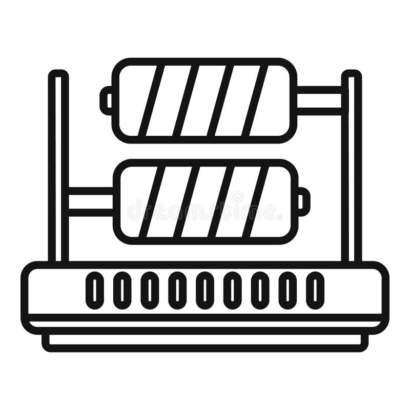 Bobine Roll Icon Outline Vector. Factory Thread Stock Vector ...
