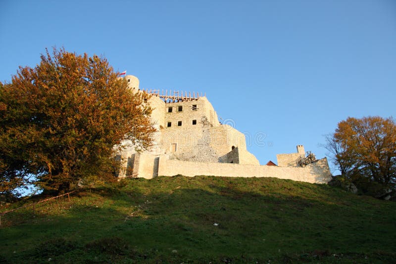 Bobolice Castle stock image. Image of upland, krakowczestochowa - 39924693