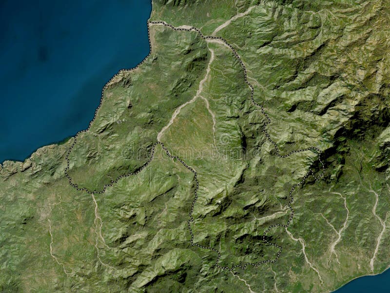 Bobonaro, East Timor. Low-res Satellite. No Legend Stock Photo - Image ...