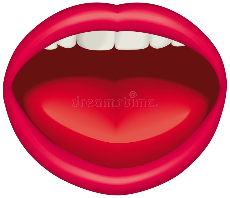 Boca aberta ilustração stock. Ilustração de dentes, aberto - 10978114