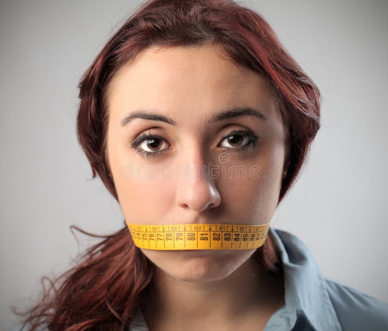 Boca fechada foto de stock. Imagem de conversa, medidor - 27176938