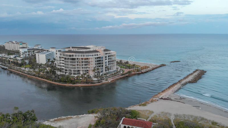 Boca Raton Aerial View, Florida Coastline Stock Image - Image of ...