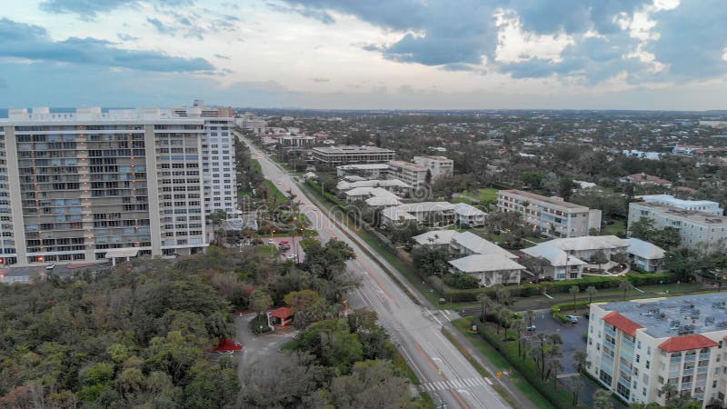 Boca Raton Aerial View, Florida Coastline Stock Image - Image of ...