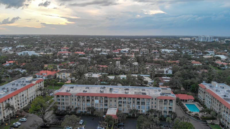 Boca Raton Aerial View, Florida Coastline Stock Image - Image of ...