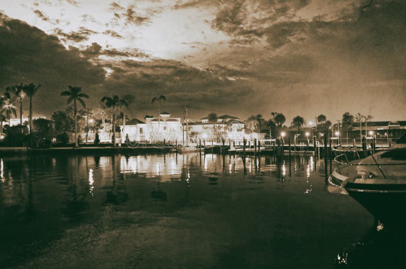 Boca Raton at Sunset, Florida Stock Photo - Image of south, raton ...