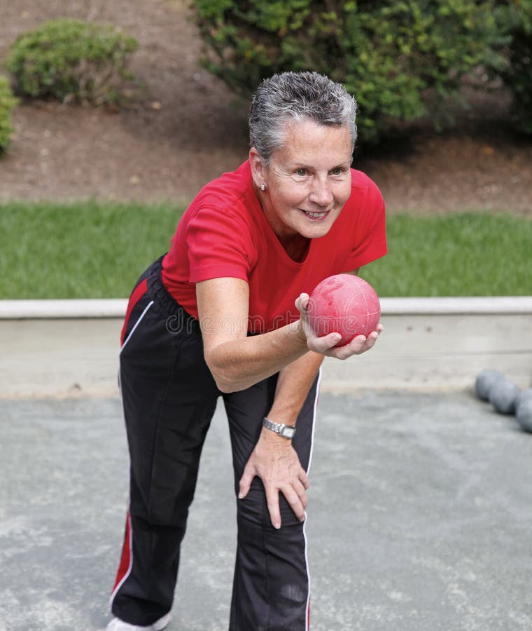 Bocce Ball stock image. Image of lady, ball, active, exercise - 33554291