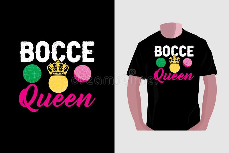 Bocce Ball T-shirt Design, Bocce Typography T-shirt Design Stock Vector ...