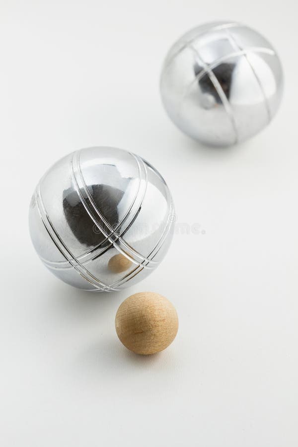 Game of Jeu De Boule, Silver Metal Balls in Sand Stock Image - Image of ...