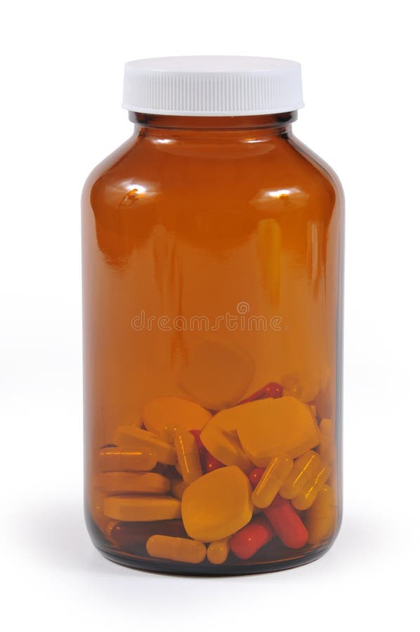 Boccetta dei farmaci immagine stock. Immagine di accumulazione - 17527105