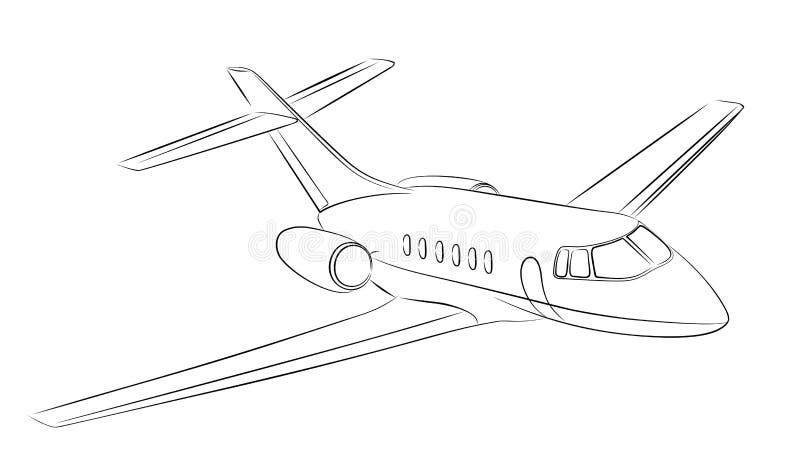 Boceto De La Línea De Pasajeros. Ilustración del Vector - Ilustración ...