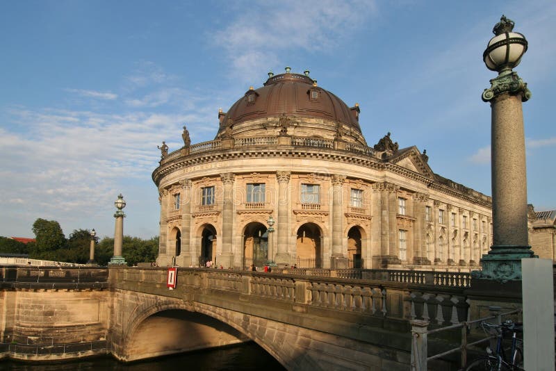 Bode Museum in Berlin stock image. Image of sunlight, evening - 3569055