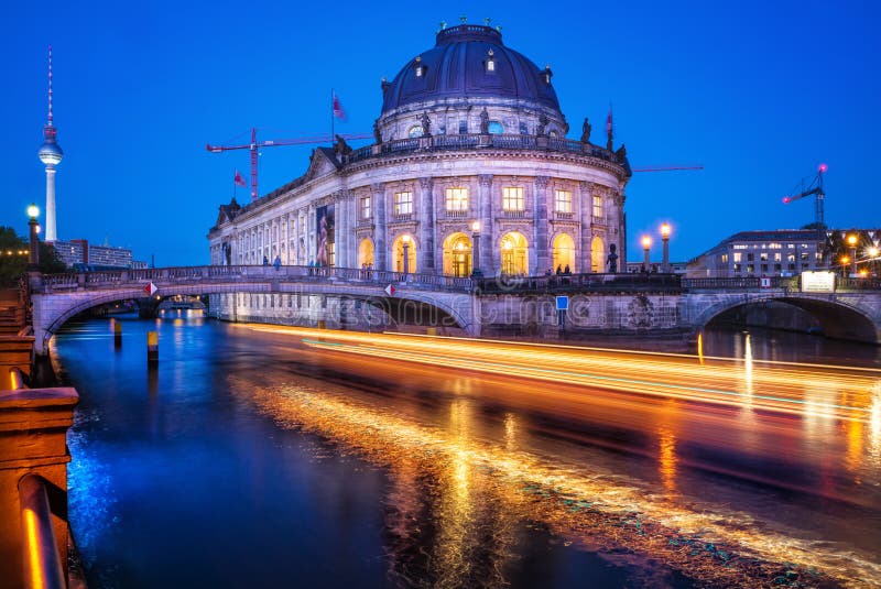 Bode museum stock image. Image of light, german, evening - 93231759